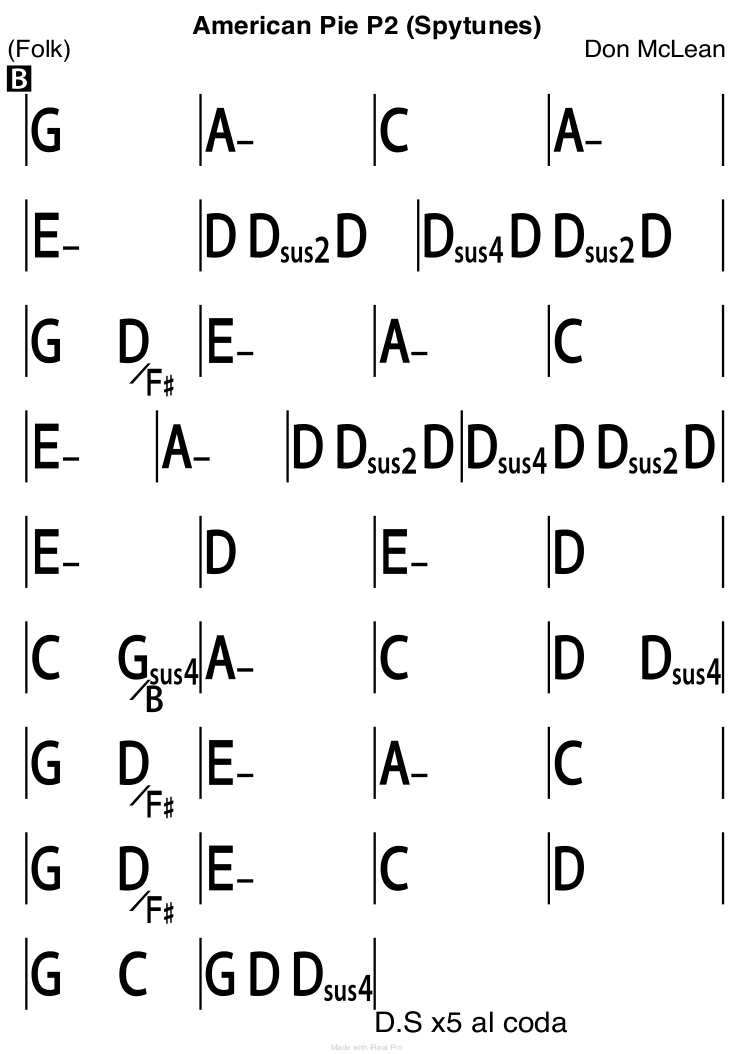 American Pie Chords | Don McLean Guitar Lesson - Spy Tunes