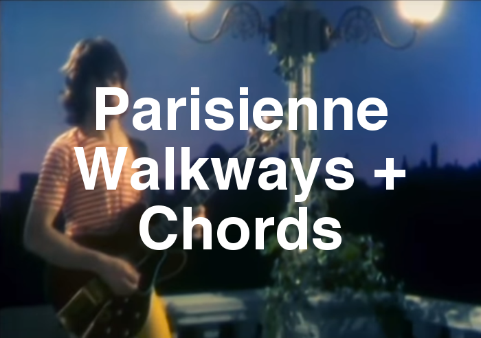 Parisienne Walkways Chords | Gary Moore + Phil Lynott Guitar Lesson ...