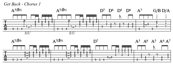 Get Back Chords | The Beatles Guitar Lesson - Spy Tunes