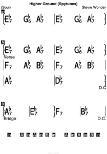 Higher Ground Chords | Stevie Wonder Guitar Lesson - Spy Tunes