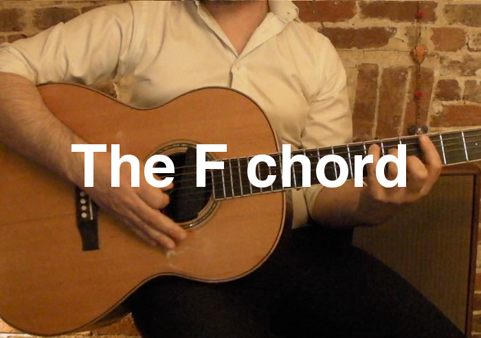F Chord Acoustic Guitar